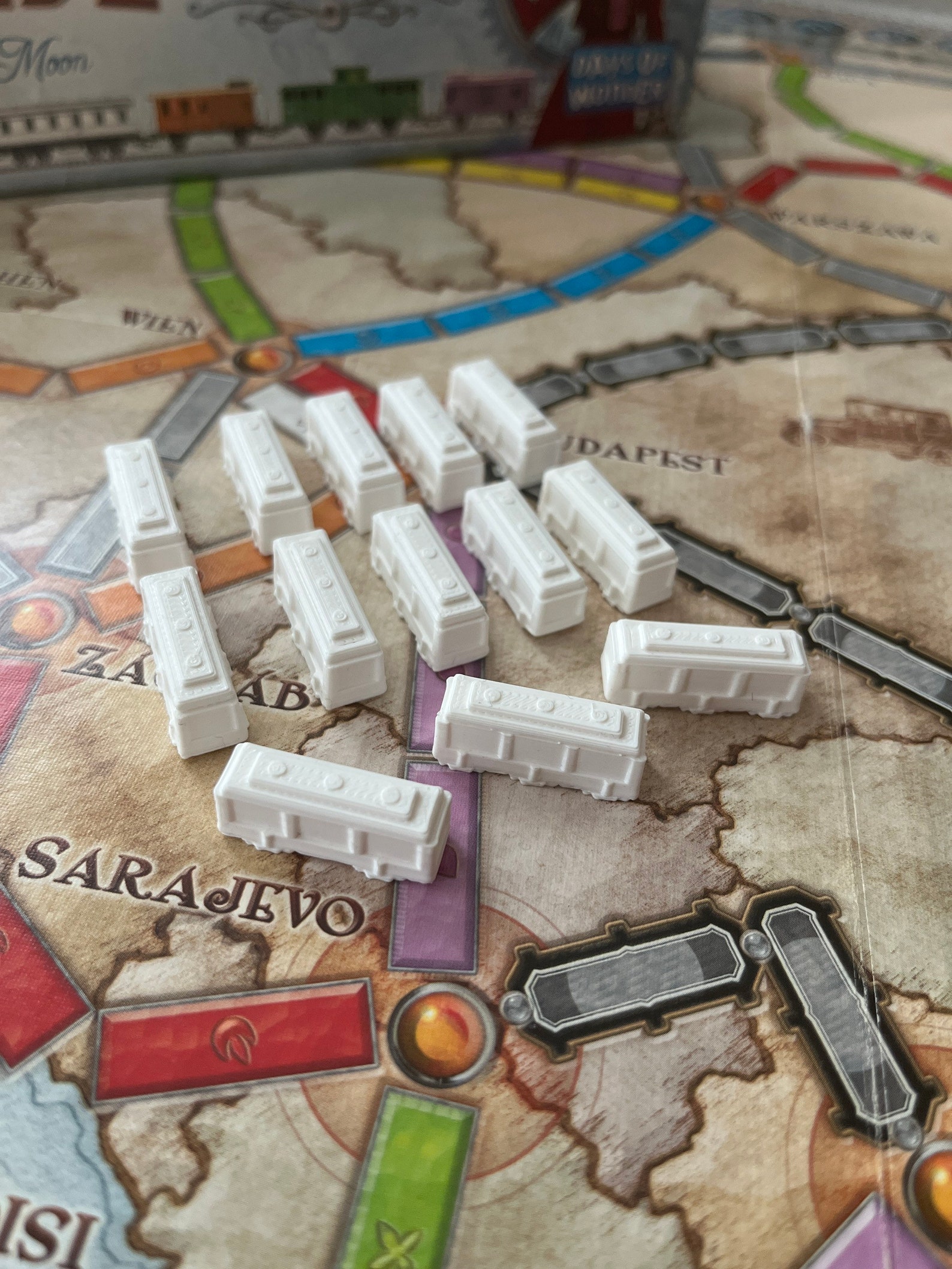 Ticket to Ride Custom Trains / Stations / Scoring Markers (custom ...