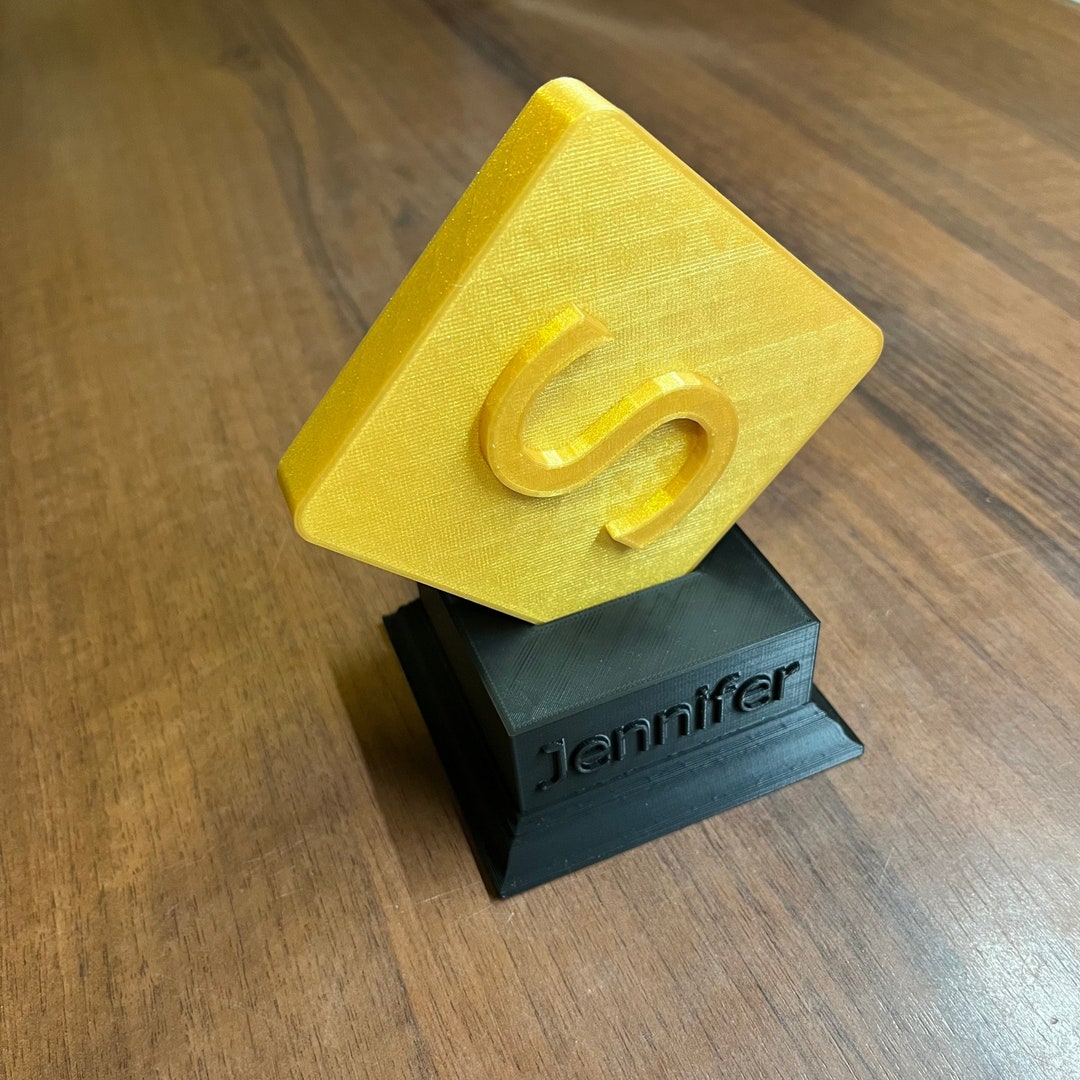 Personalised Scrabble Trophy | Board Game Gift | Personalized Gift ...