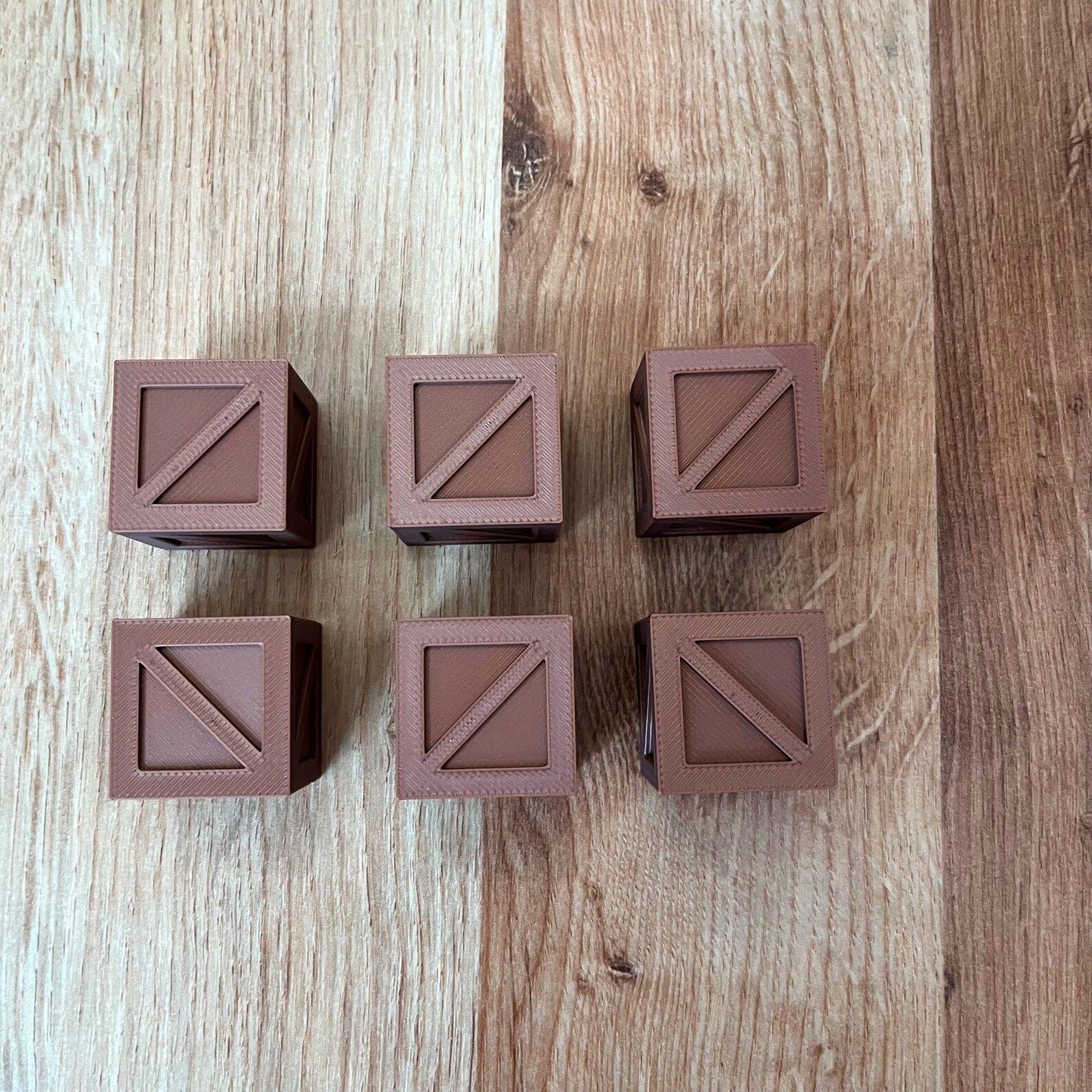 Wooden Crate Tokens 25mm Board Game Wooden Box Token - Etsy