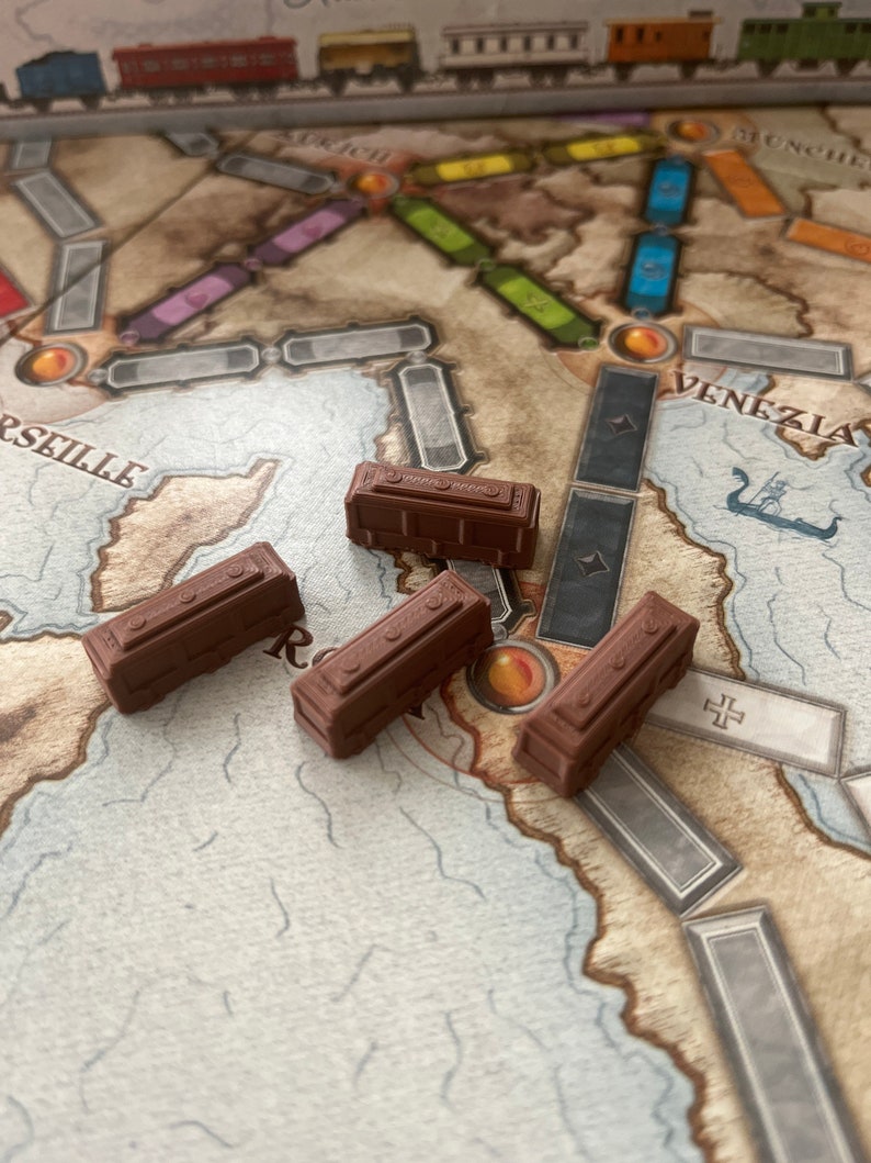 Ticket to Ride Custom Trains / Stations / Scoring Markers (custom ...