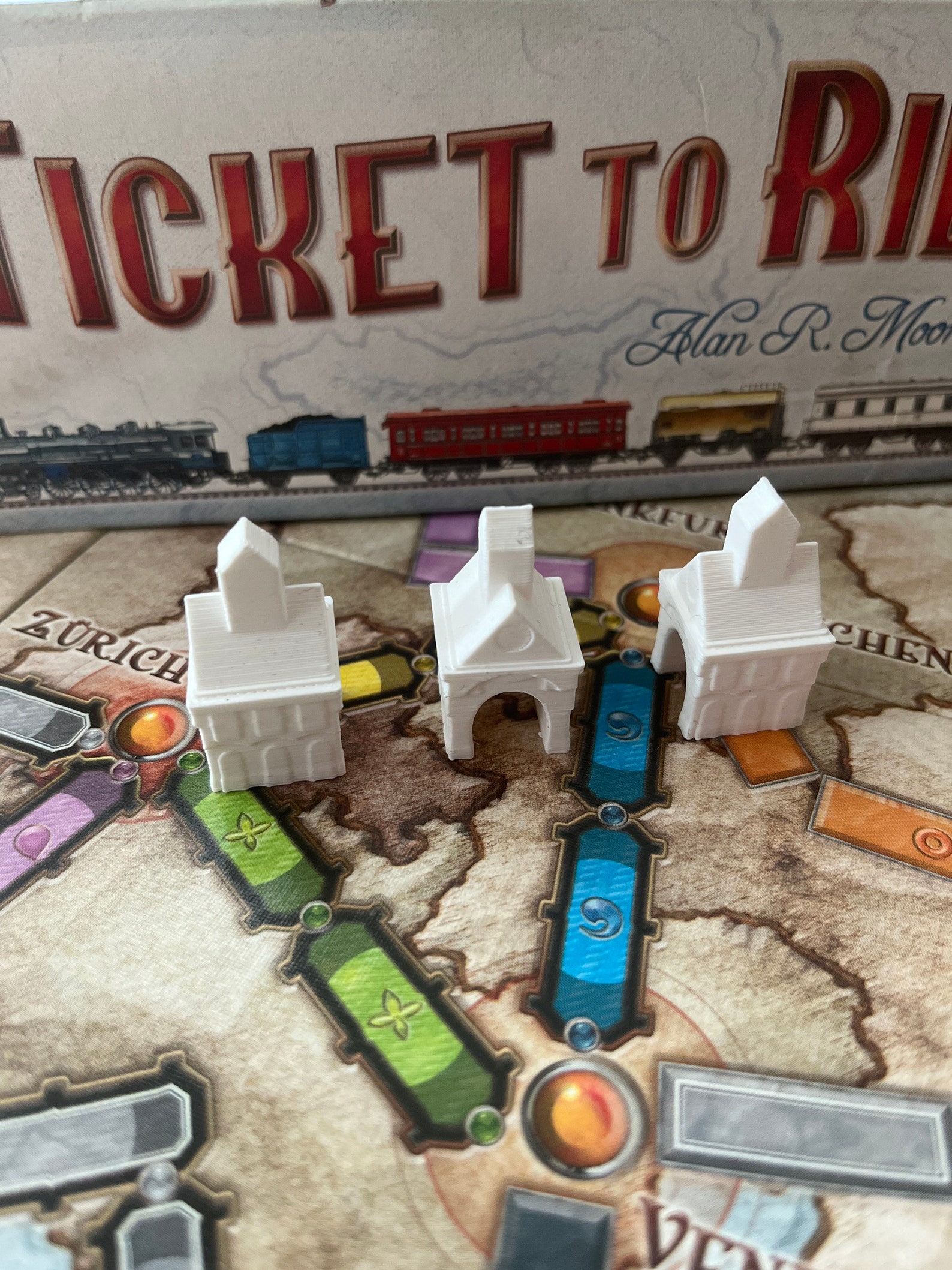 Ticket to Ride Custom Trains / Stations / Scoring Markers (custom ...