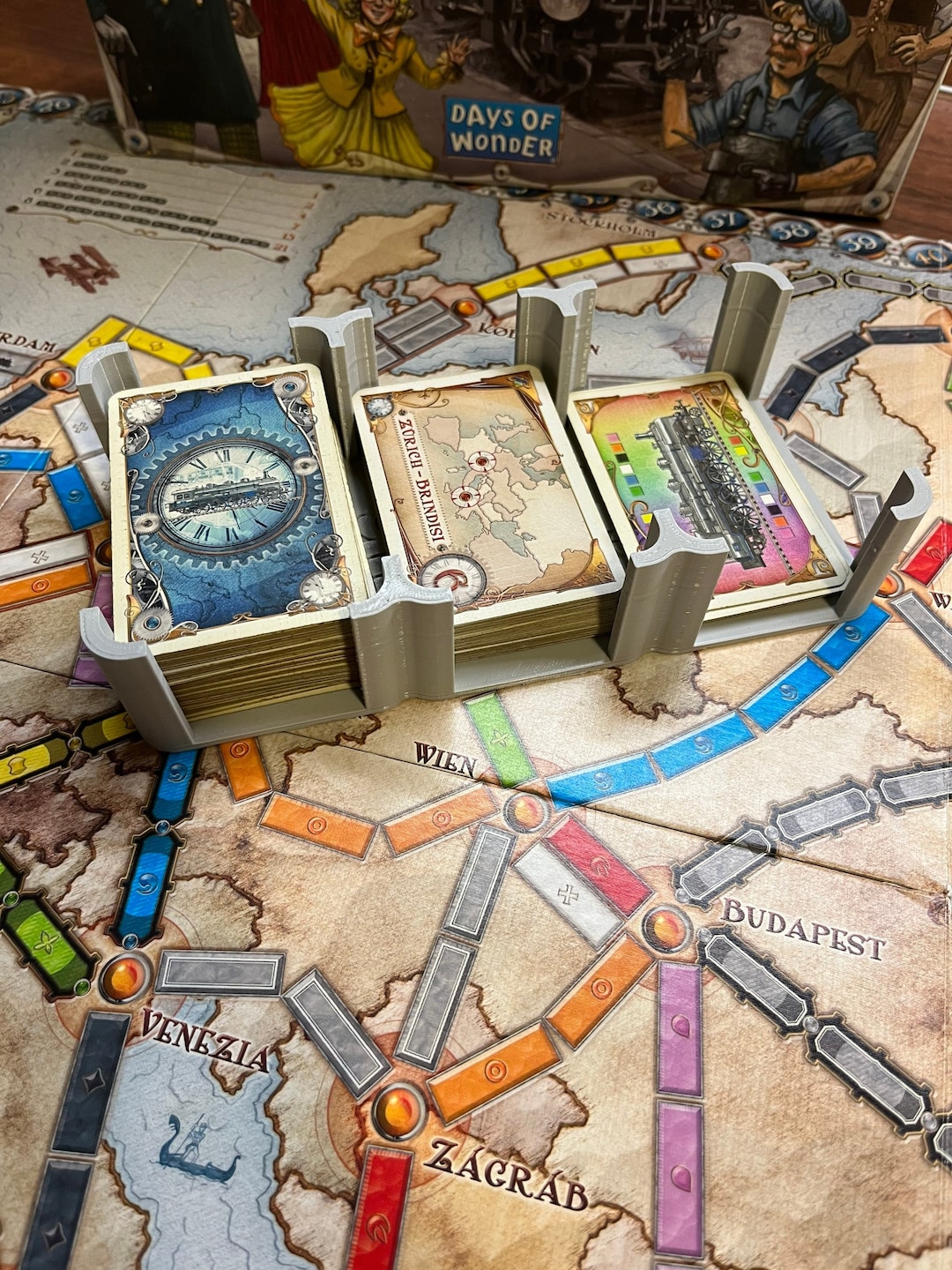 Ticket to Ride Europe Card Deck Holder - Etsy