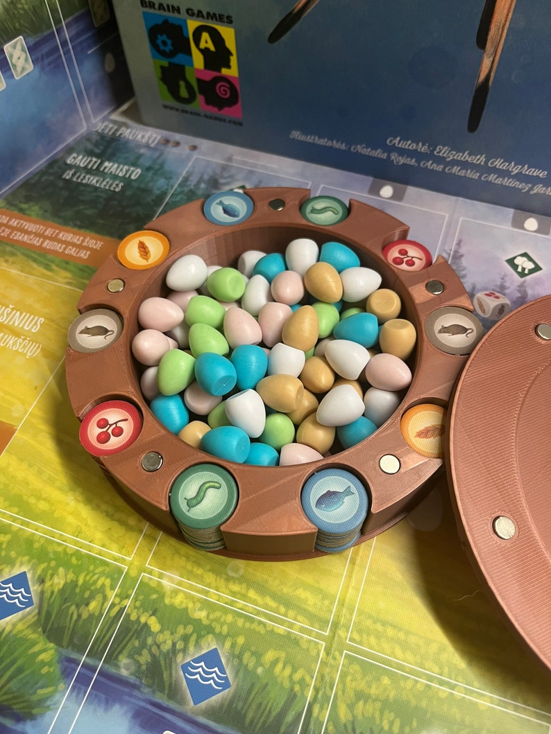 Wingspan Egg and Food Token Organizer With a Magnetic Lid - Base Game ...