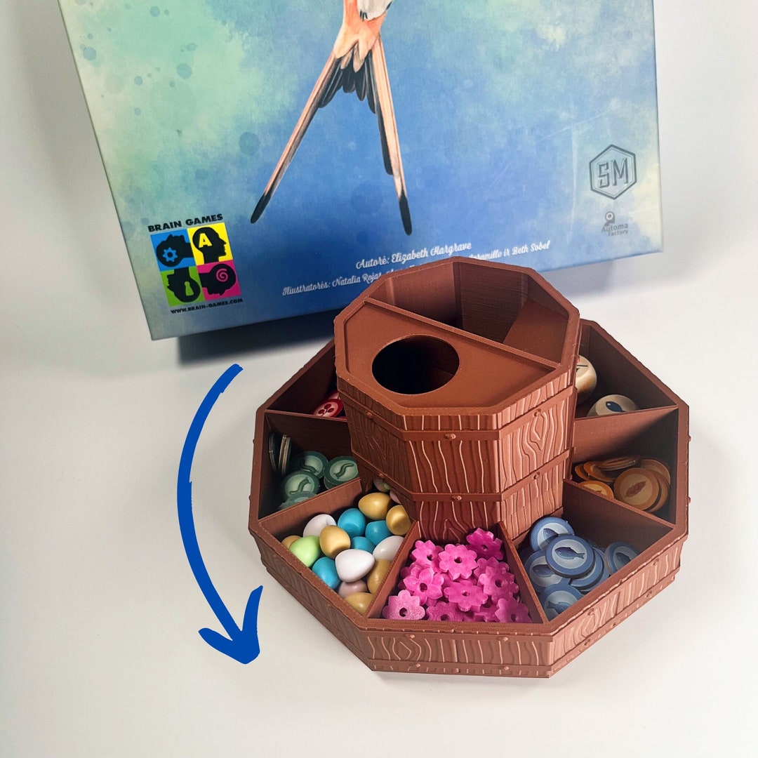 Wingspan Organizer With Integrated Dice Tower- Europa and Oceania Expansions - Wingspan Egg and ...