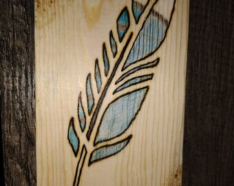 Feather Sign, Boho Decor, Boho Feather Sign, Feather Wall Art, Tribal ...