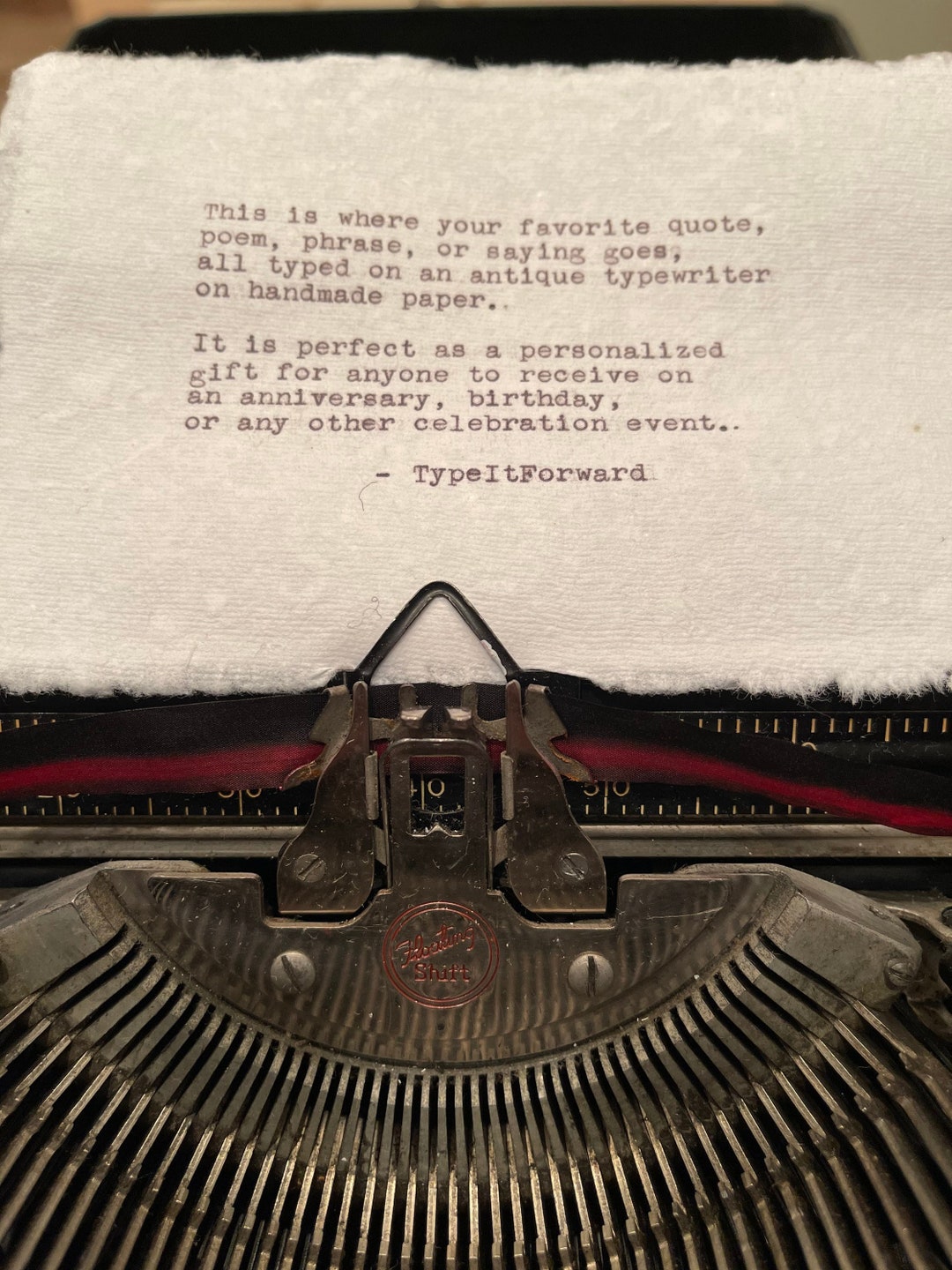 Handtyped Love Notes Quotes Relationship Gift Sentimental Anniversary ...