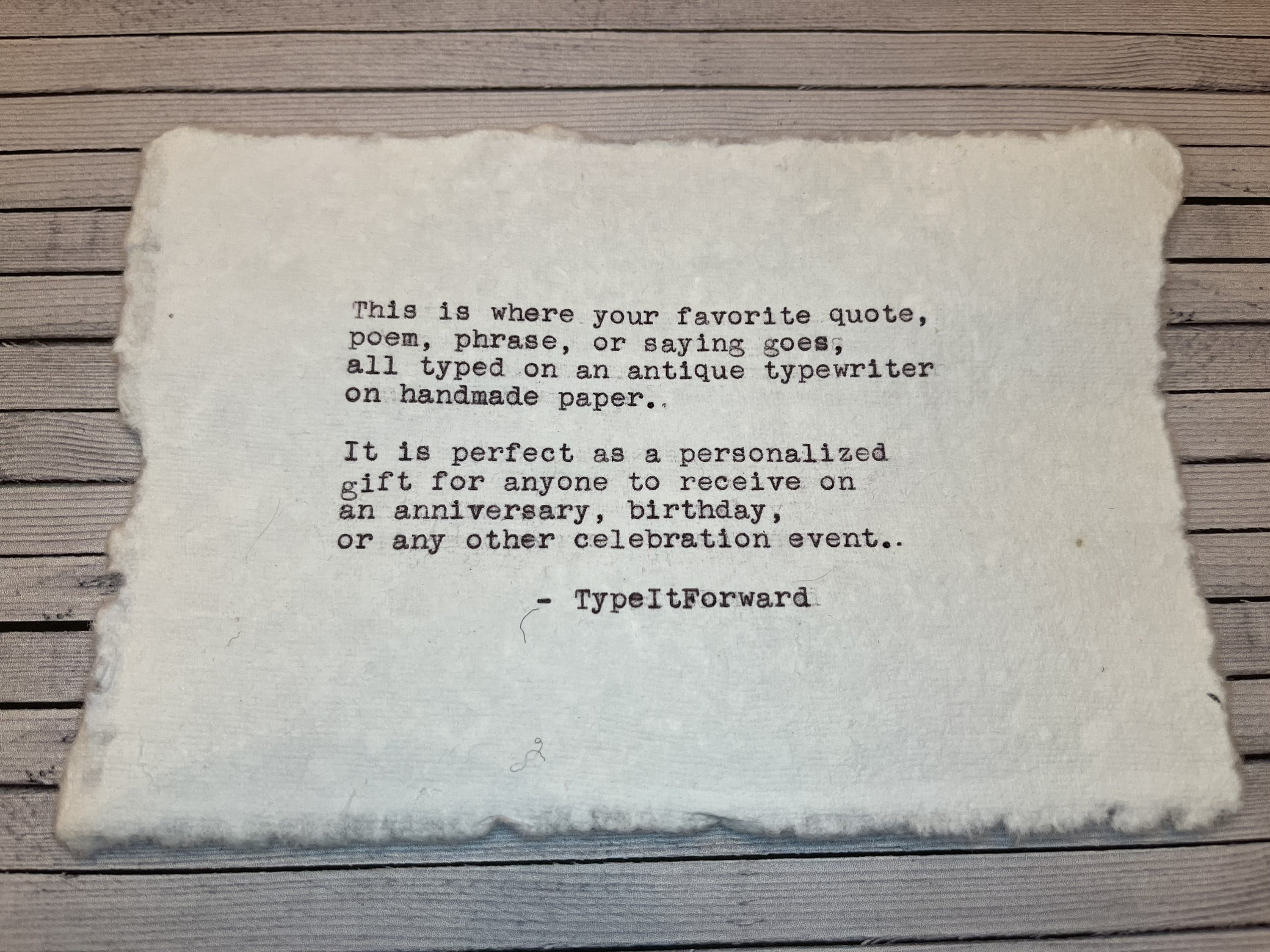 Handtyped Love Notes Quotes Relationship Gift Sentimental Anniversary ...