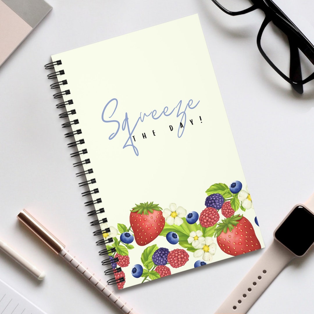 Fun Organizer Motivational Spiral Journal-blank Dot Grid - Etsy