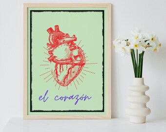 El Corazon Loteria Card - Etsy