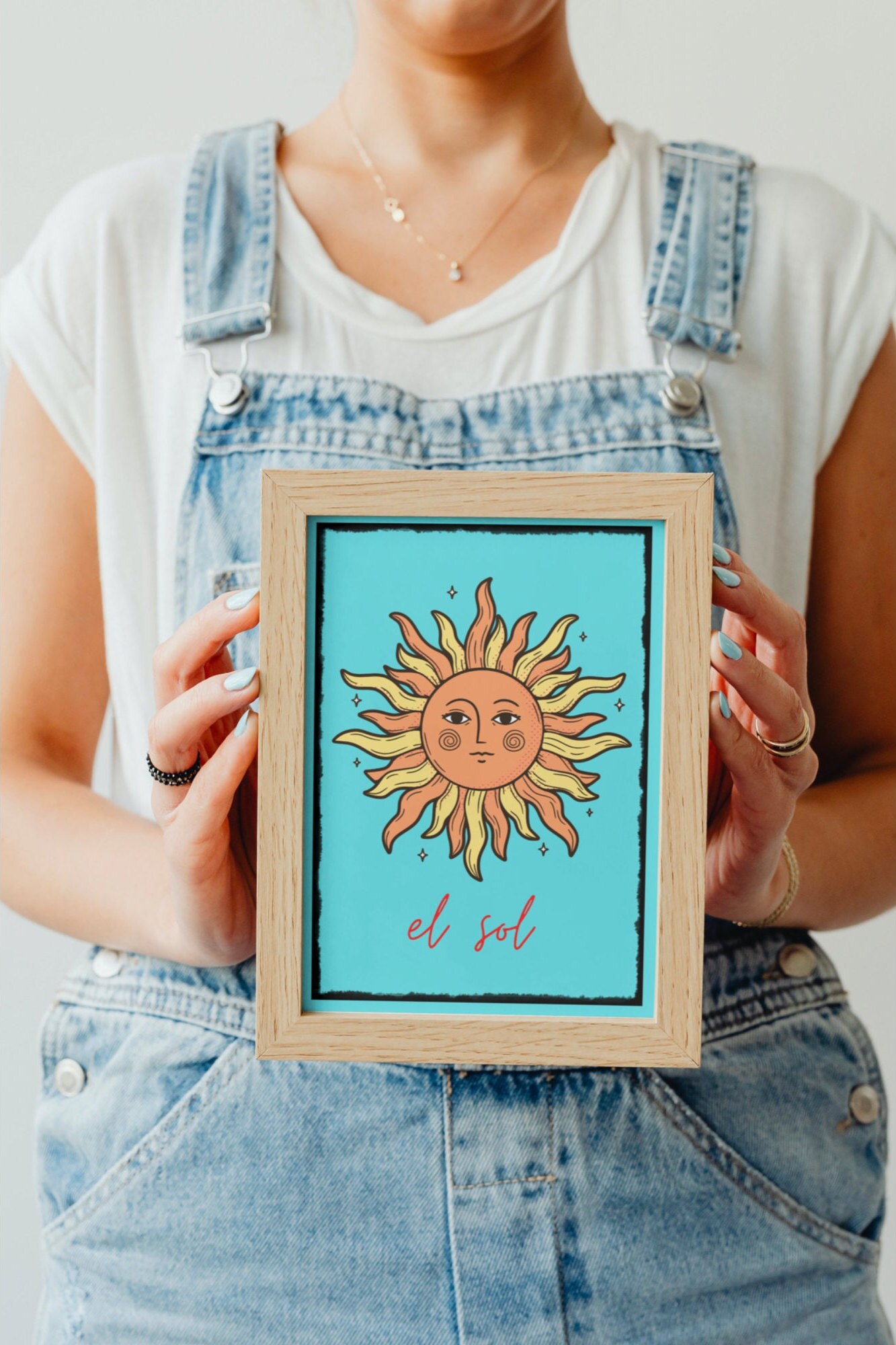 El Sol Loteria Card Print Digital Download Trendy Wall Art - Etsy