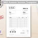 Invoice for Influencer, Invoice Template, UGC Creator, UGC, Invoice for ...