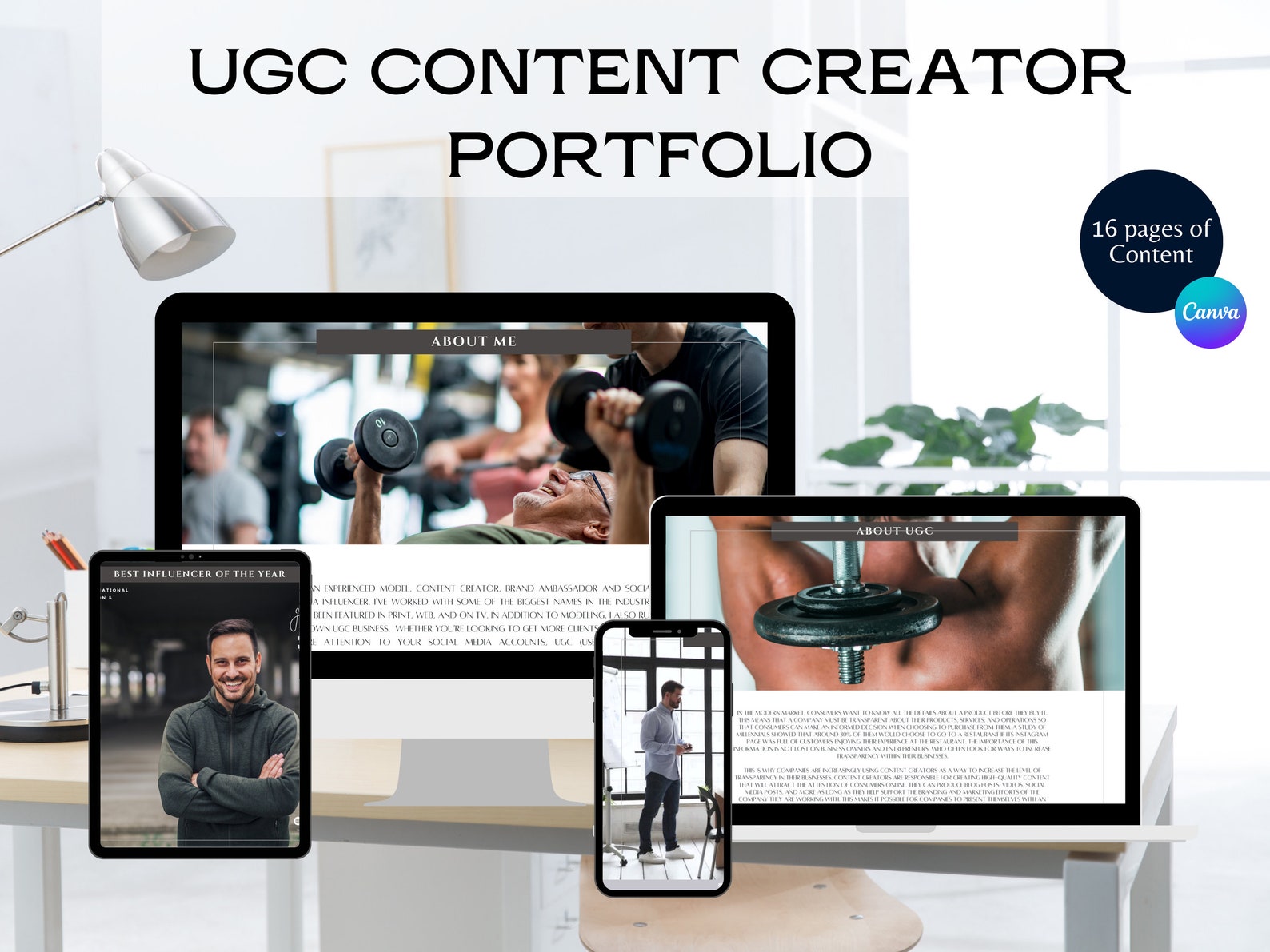 Influencer Portfolio, Media Kit,ugc Portfolio Website,ugc Creator ...