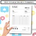 Invoice for Influencer, Invoice Template, UGC Creator, UGC, Invoice for ...