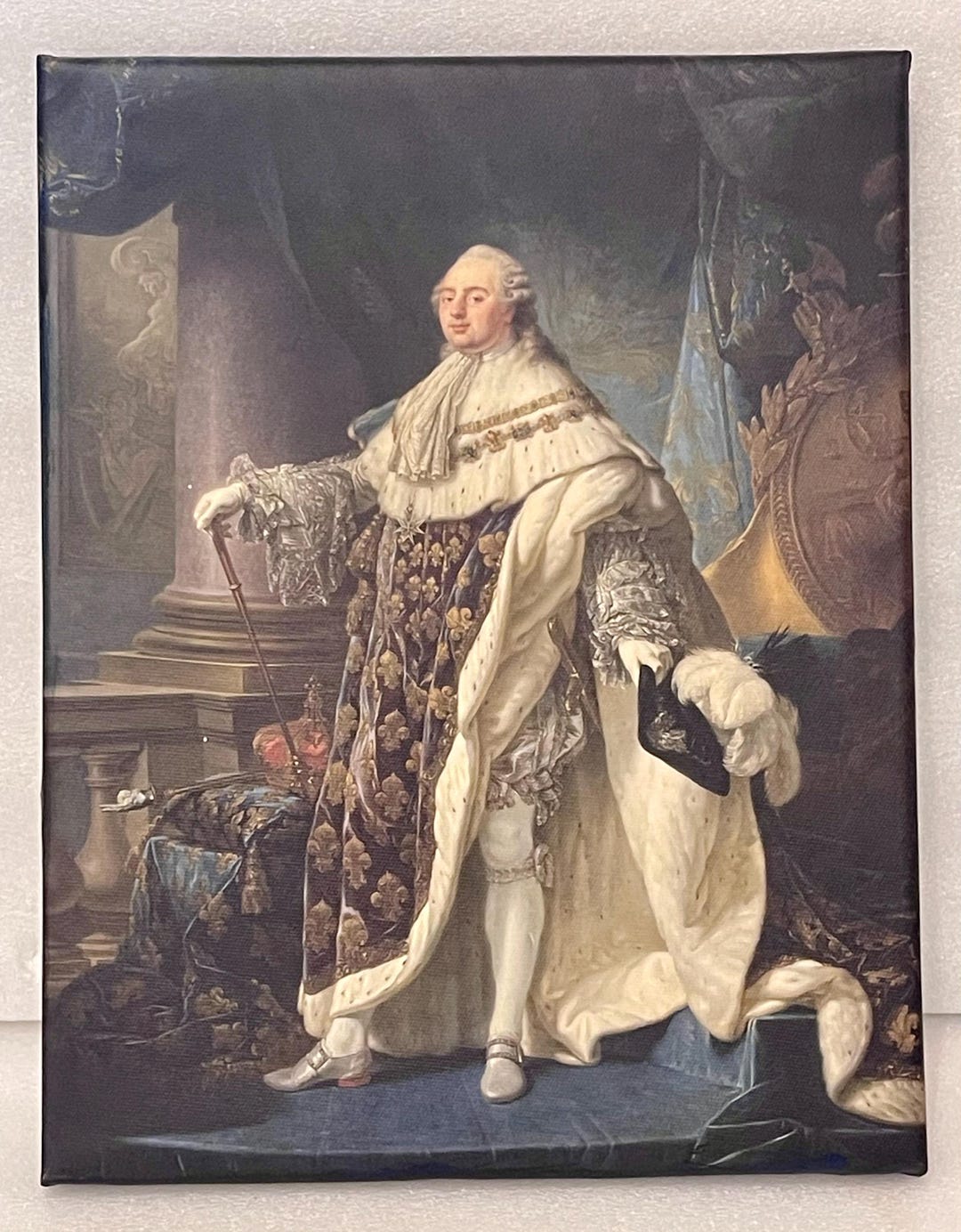 Louis XVI Portrait - by Antoine Callet Canvas Print - Etsy