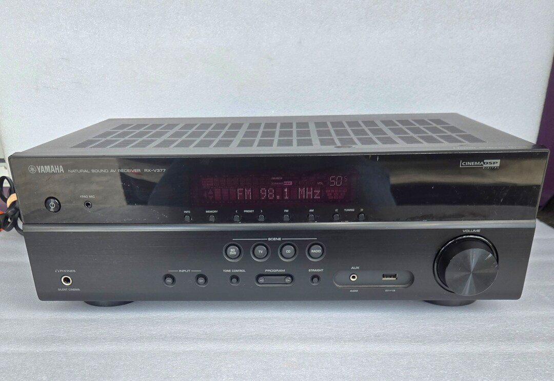 Yamaha RX-V377 5.1 Channel Natural Sound Home Theater HDMI Stereo AV ...