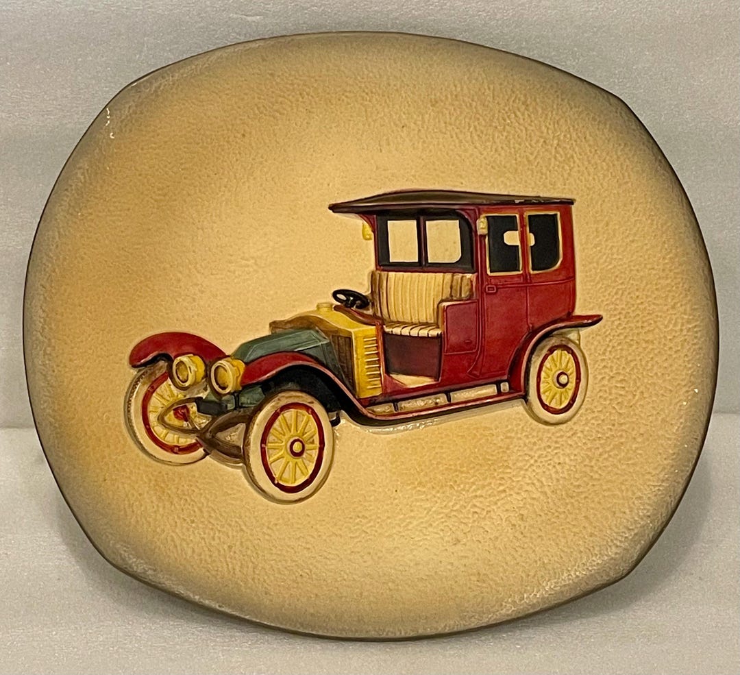 Bossons Hand-painted English Pottery Car Wall Hanging Plate ...