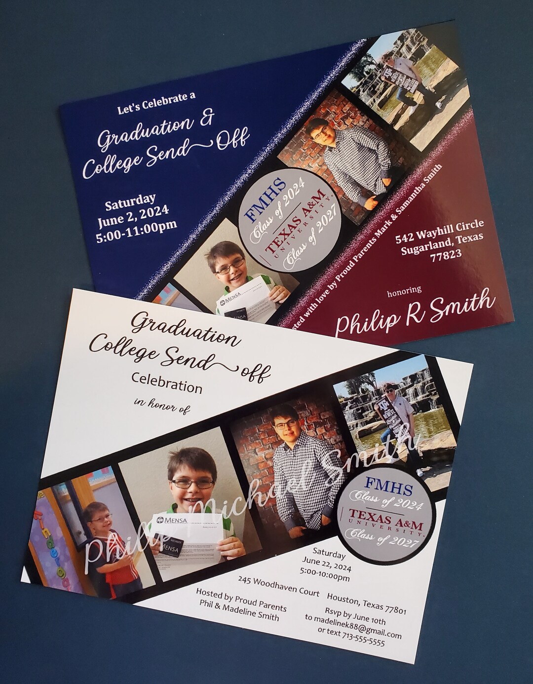 Graduation & College Send-off Invitation With Photos - Etsy