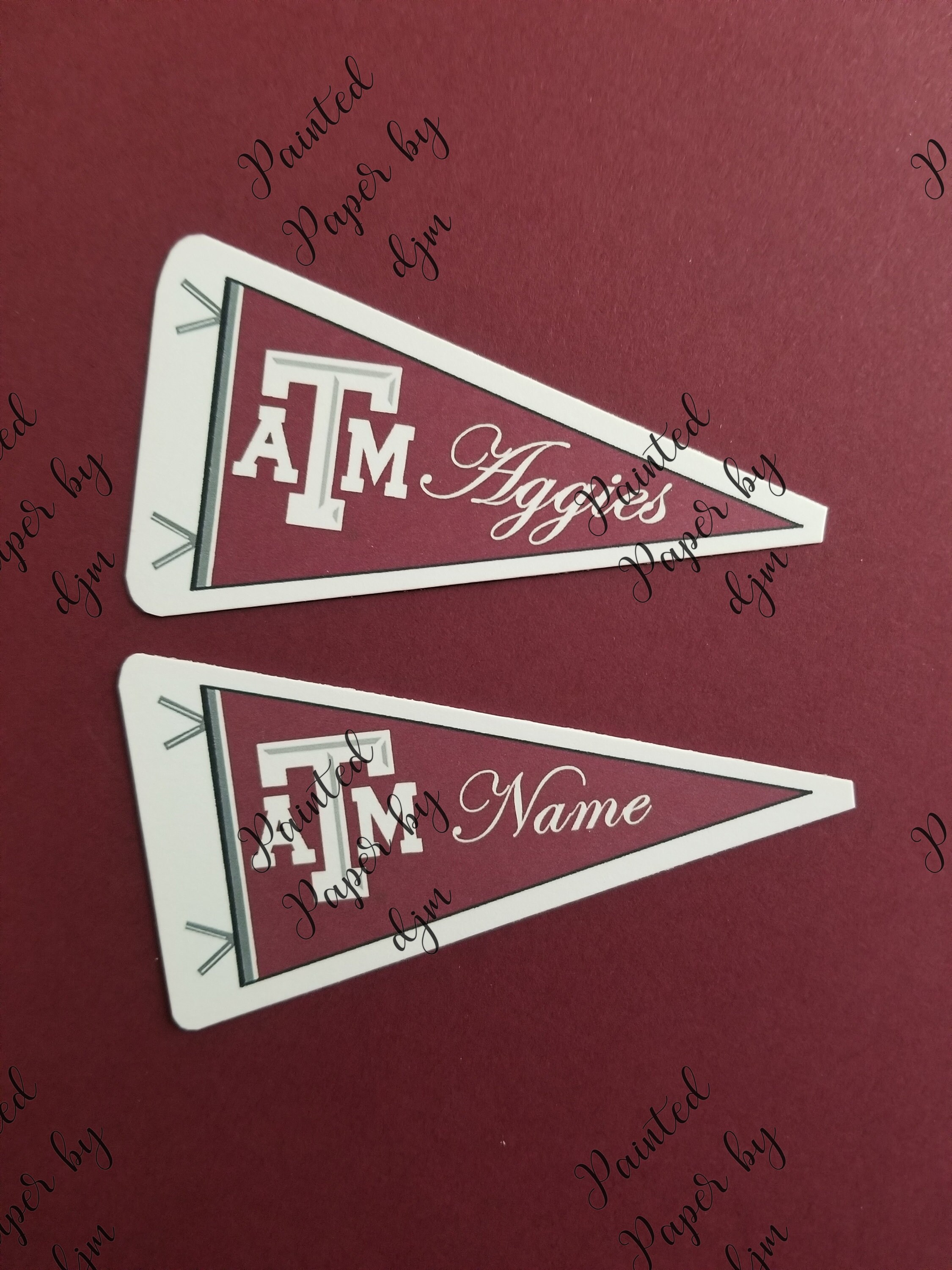 Texas A&M Personalized Layered Invitation/announcement FLAT Card - Etsy