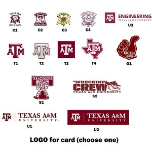TAMU Personalized Cap and Gown Invitation - Etsy