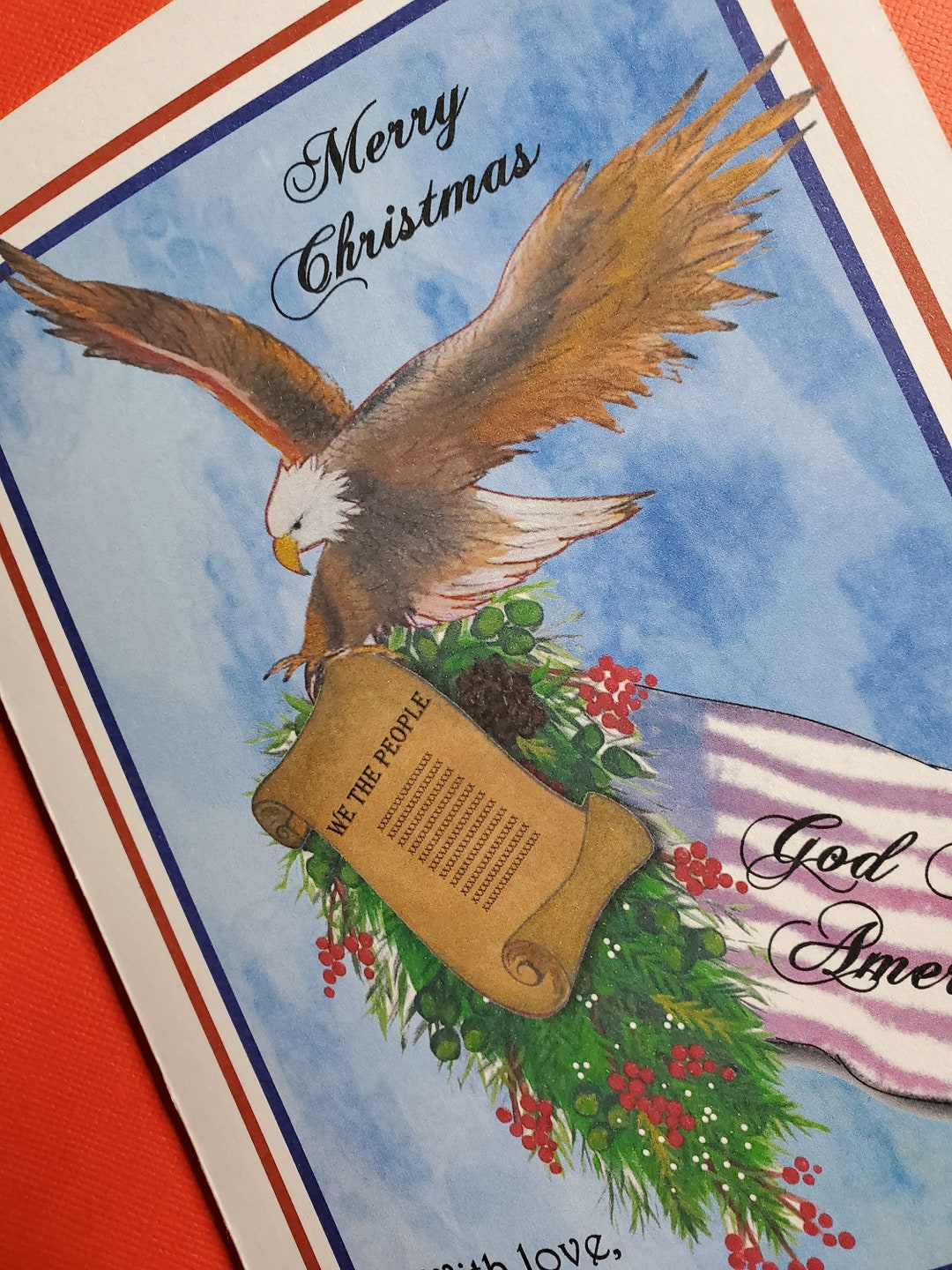 Patriotic Christmas Card Sequel - Etsy