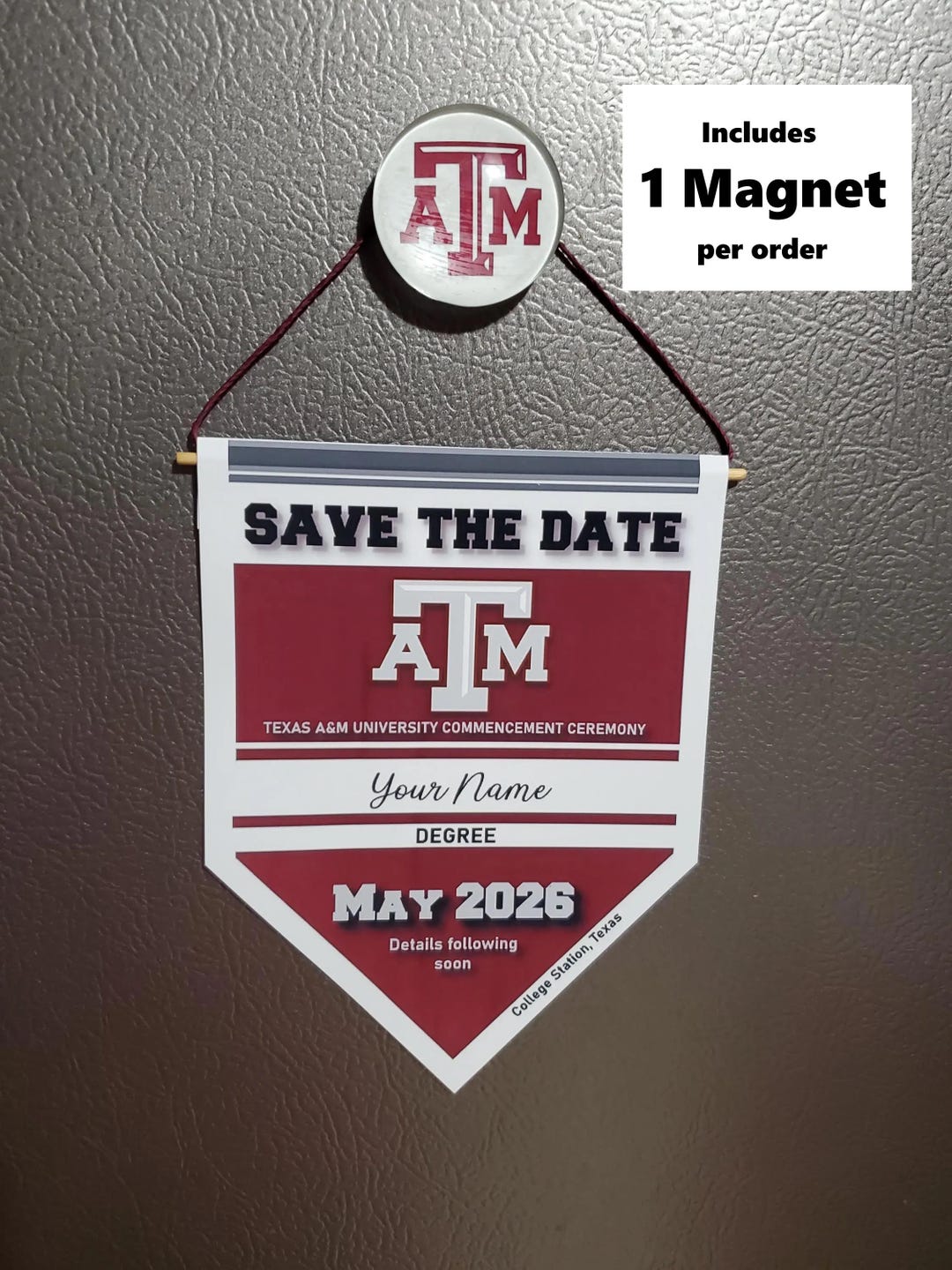 Set of 5 or More - TAMU BANNER CARD - Etsy