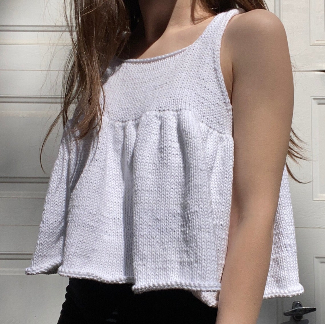The Nova Tank Top PDF Knitting Pattern Download - Etsy