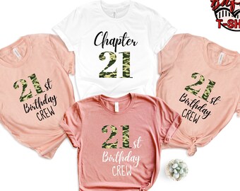 21st Birthday Crew Shirt - Etsy