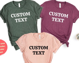 Your Own Text Shirt - Etsy