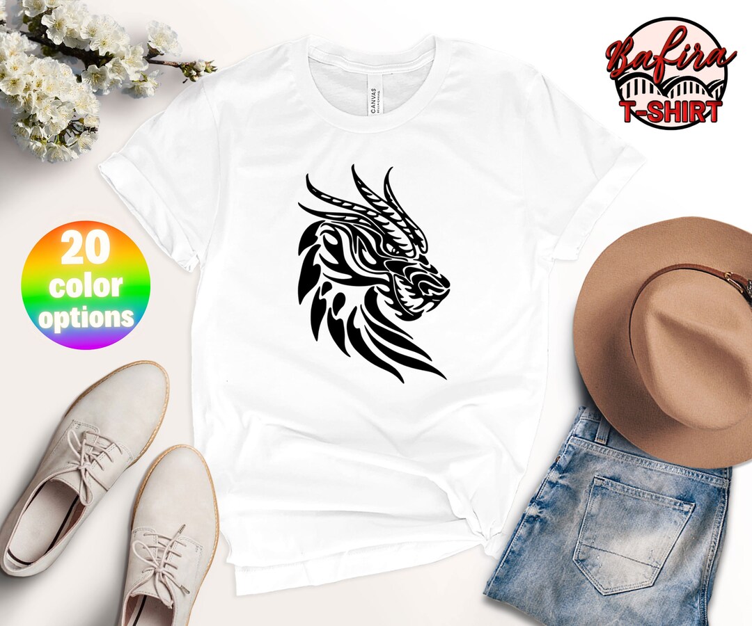 Dragon Head T-shirt Vintage Dragon Shirts for Men Dragon - Etsy