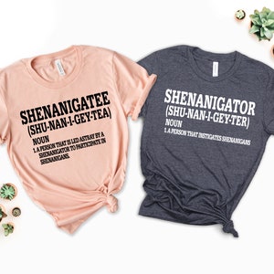 Shenanigator and Shenanigatee Shirt, Funny Couples Tshirt, Couples ...
