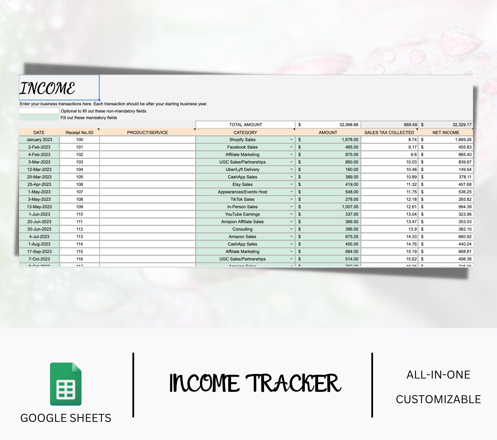 Ultimate Bookkeeping Profit Mastery Spreadsheet Small Business ...