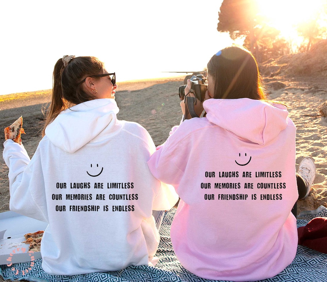 Love and Friendship Hoodie, Friends Group Shirt, Bff Gifts for Birthday ...