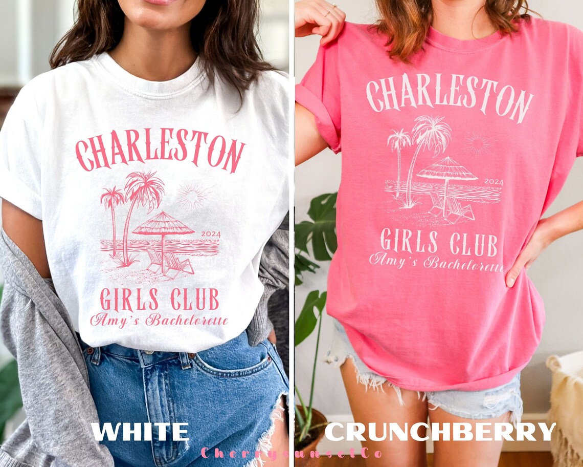 Charleston Bachelorette Shirts Custom Location Bachelorette Party ...