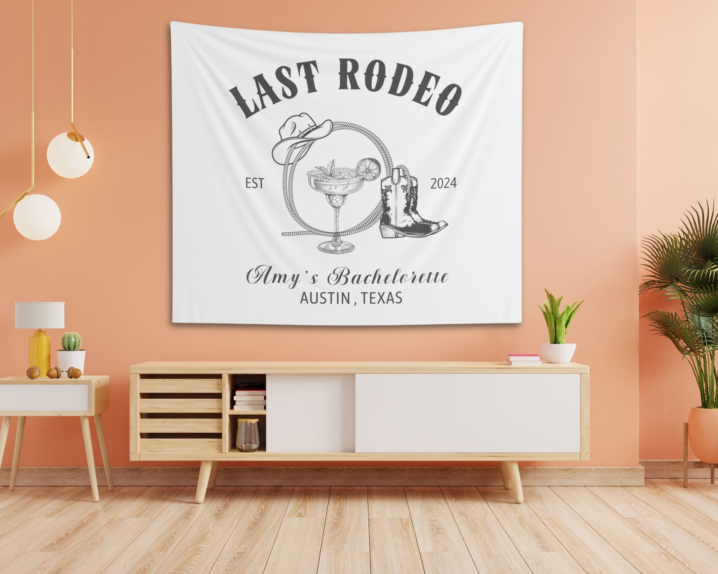 Custom Bachelorette Banner Tapestry, Last Rodeo Bachelorette Party ...