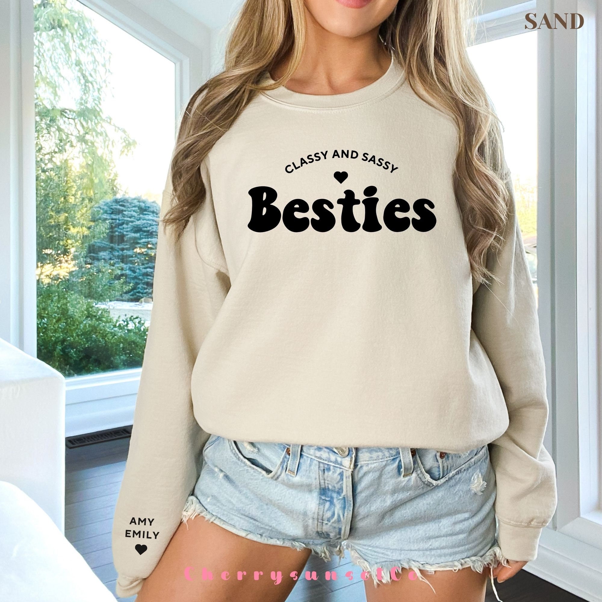 Personalized Best Friend Sweatshirt, Classy and Sassy Bestie Matching ...