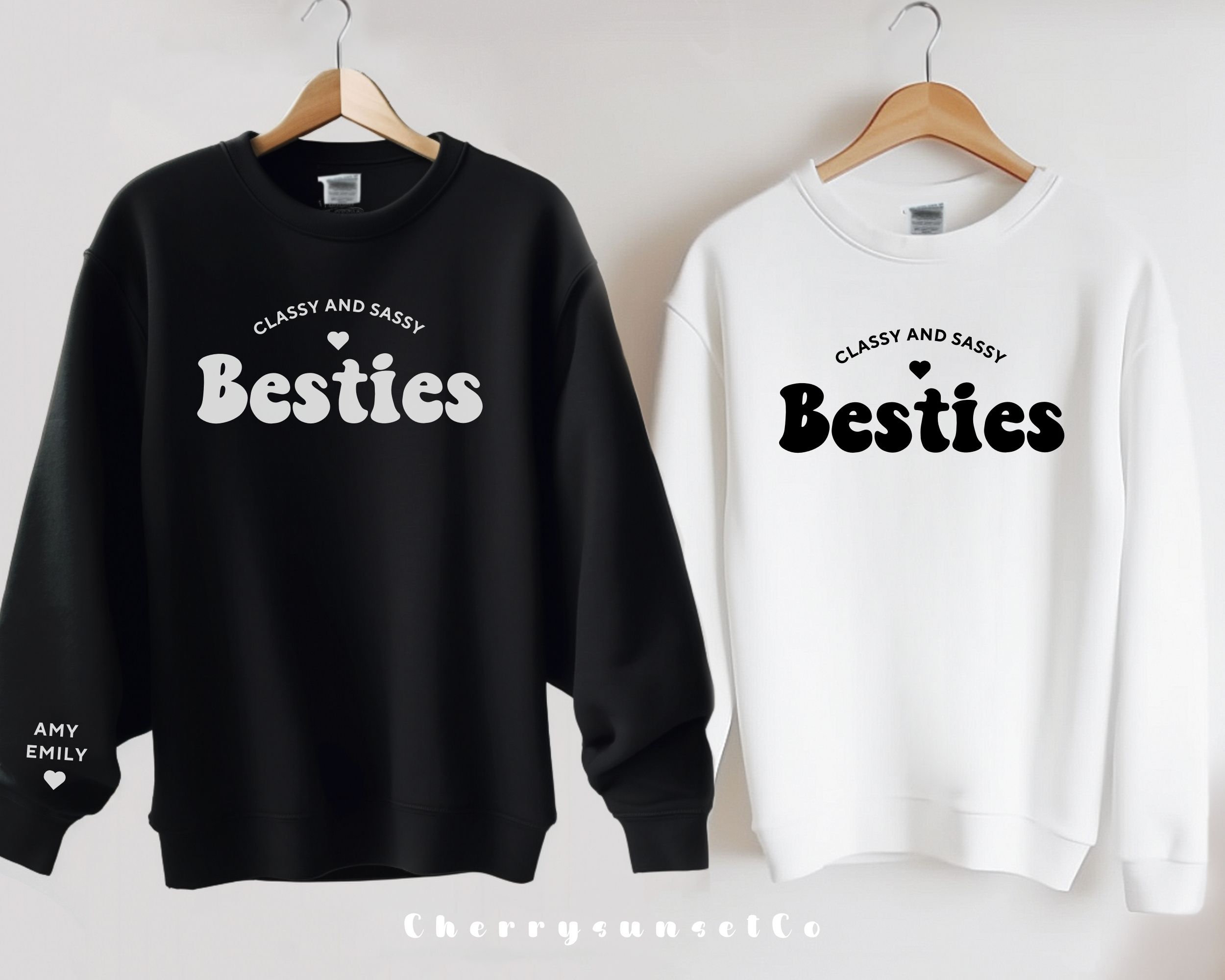 Personalized Best Friend Sweatshirt, Classy and Sassy Bestie Matching ...