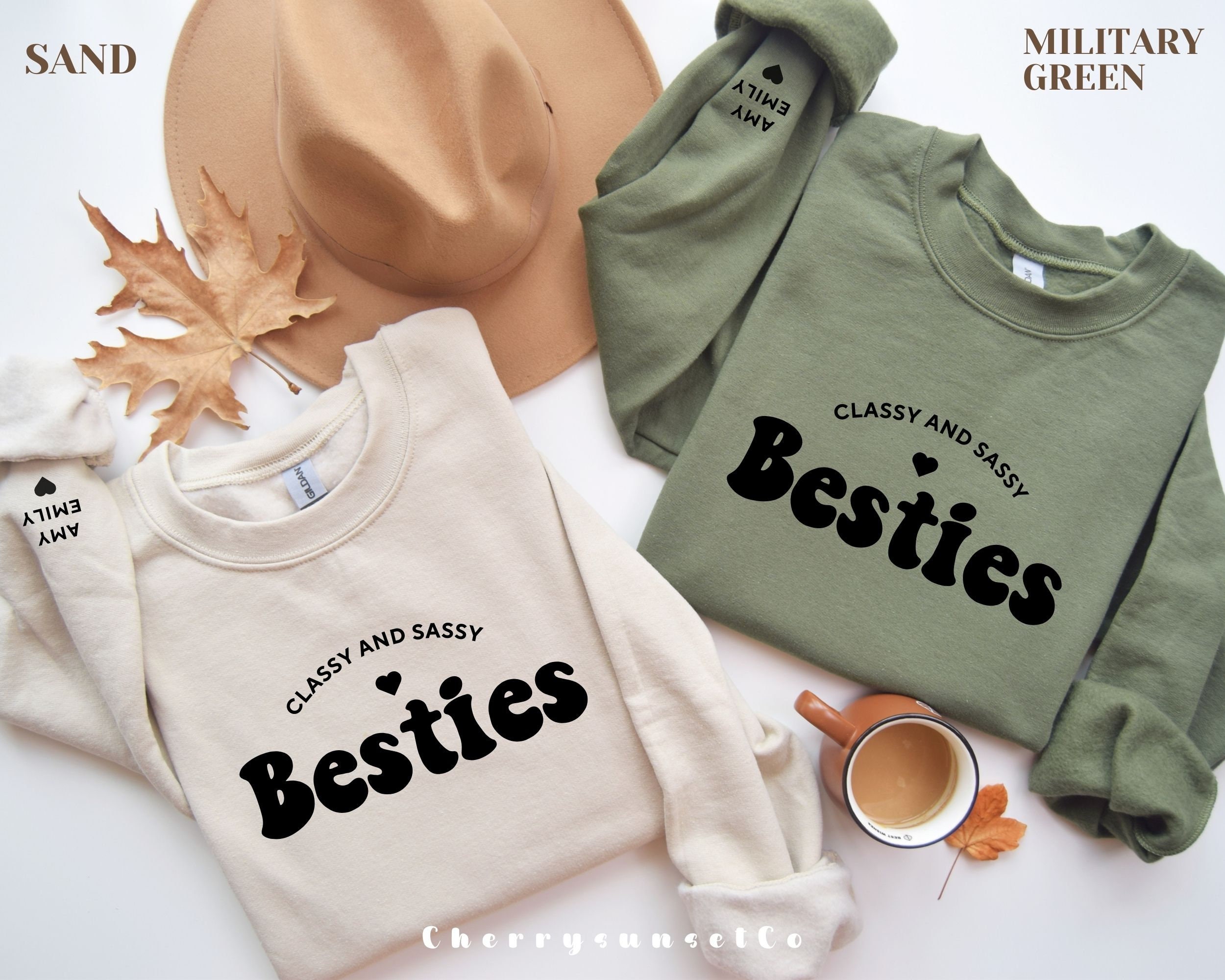Personalized Best Friend Sweatshirt, Classy and Sassy Bestie Matching ...
