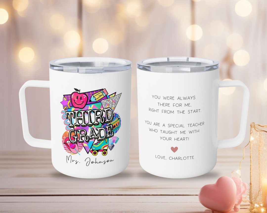 Custom Teacher Appreciation Gift for 3rd Grade Teacher, Teacher Mug ...