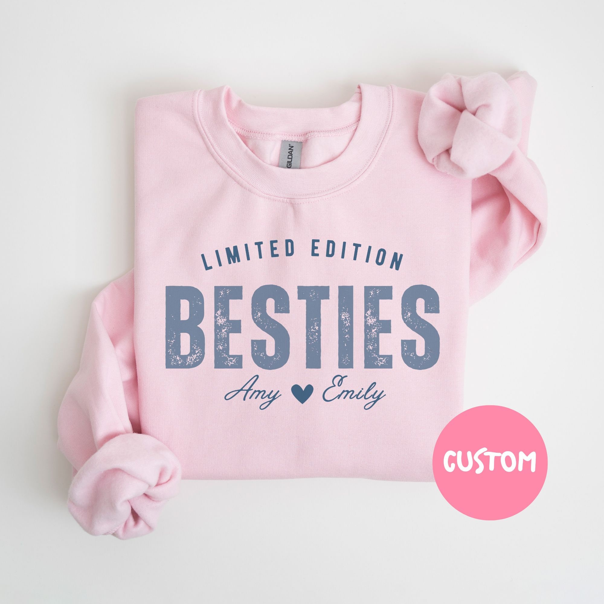 Bestie Personalized Sweatshirts, Customized Matching Best Friend Gift ...