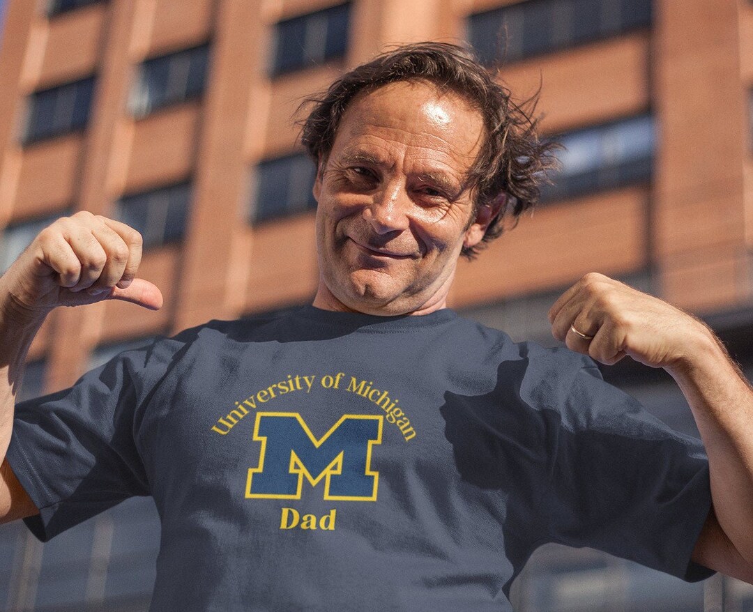 Michigan Dad Shirt University of Michigan Dad Tee College Dad Shirt ...
