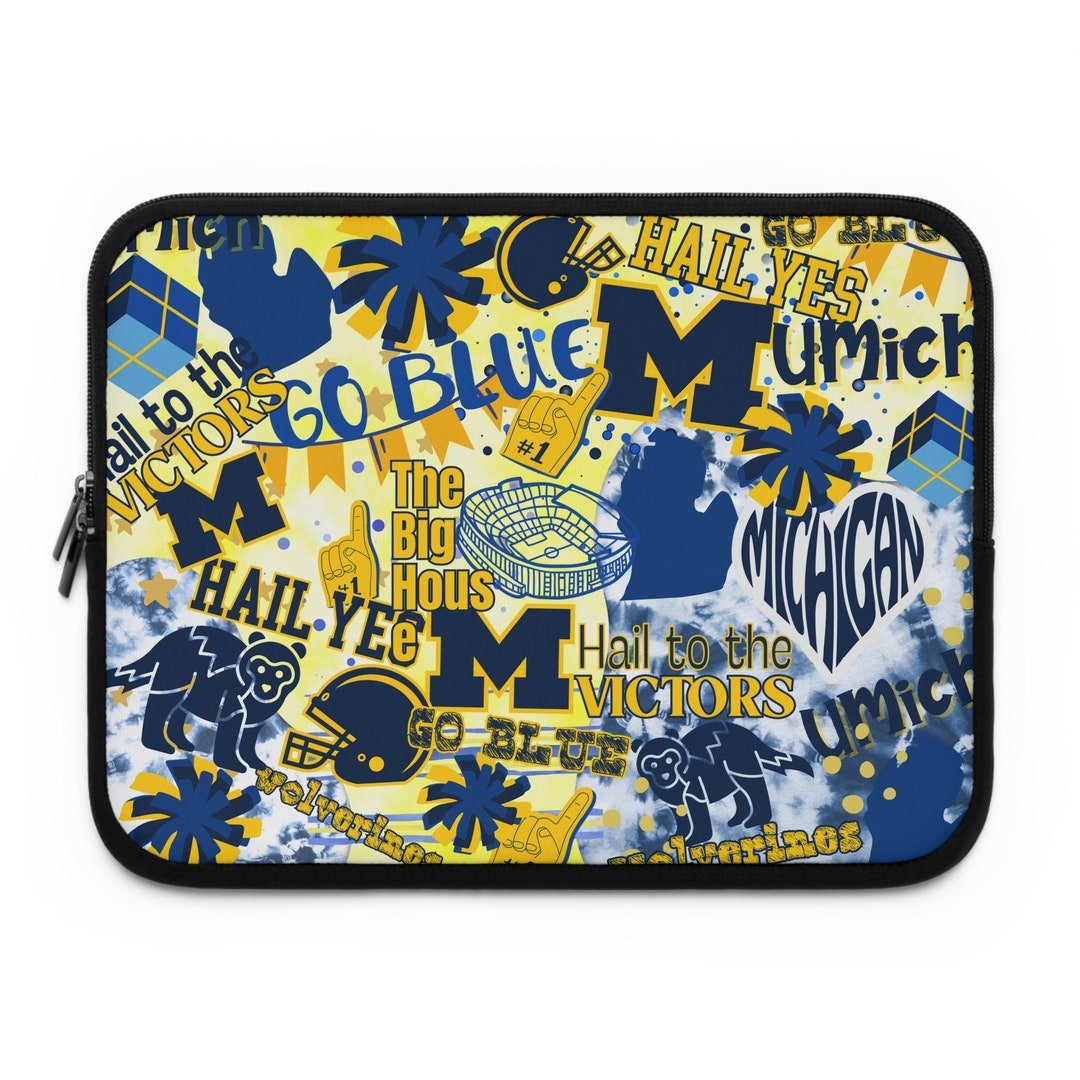 Michigan Retro Laptop Sleeve Umich Laptop Case Graduation Gift College ...