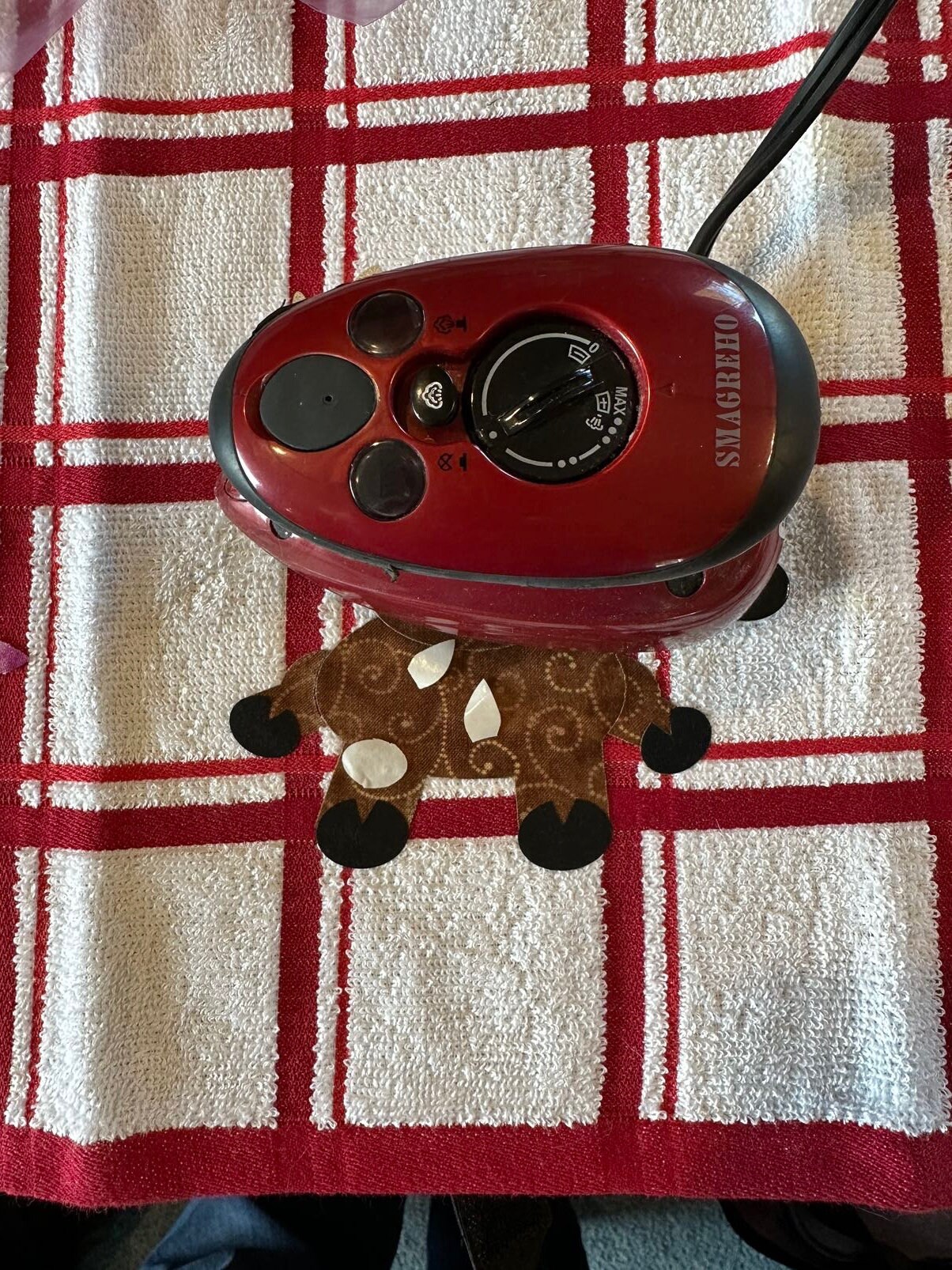 Splat Reindeer Applique - Etsy
