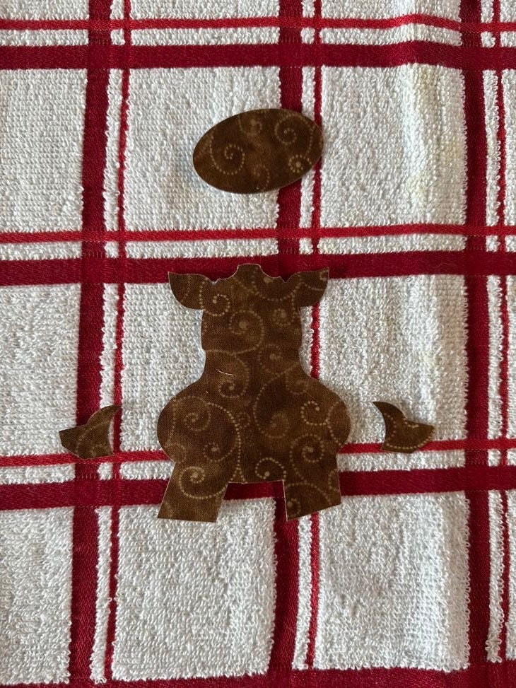 Splat Reindeer Applique - Etsy