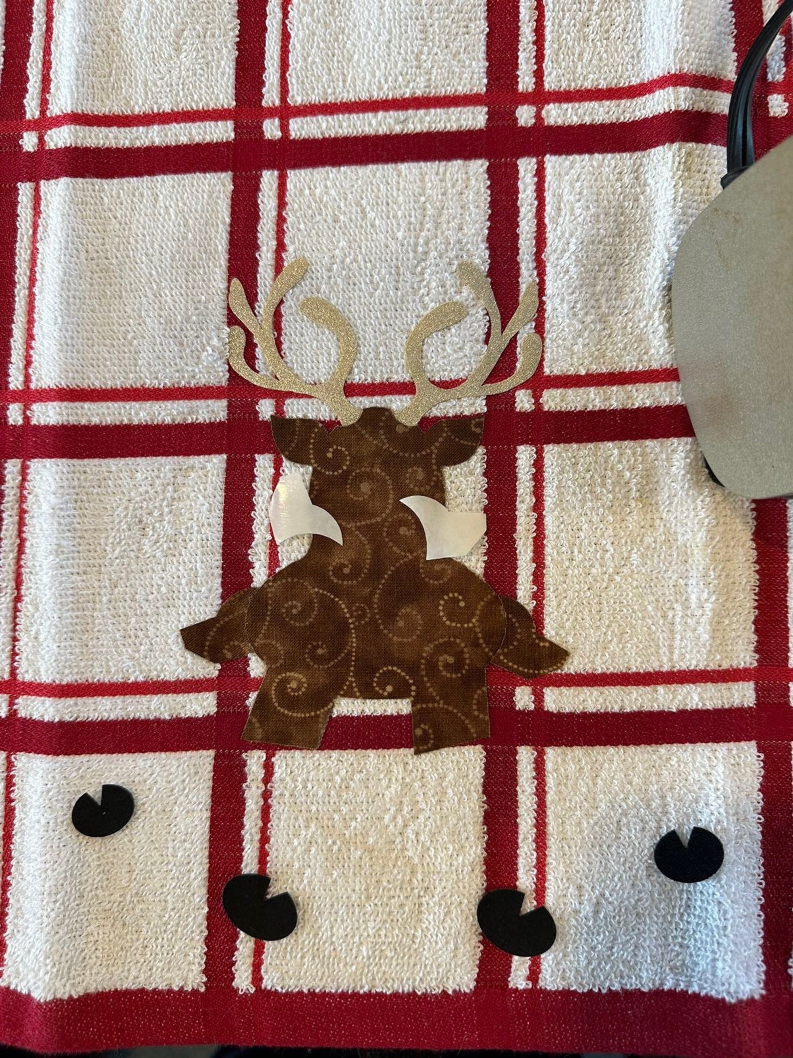 Splat Reindeer Applique - Etsy