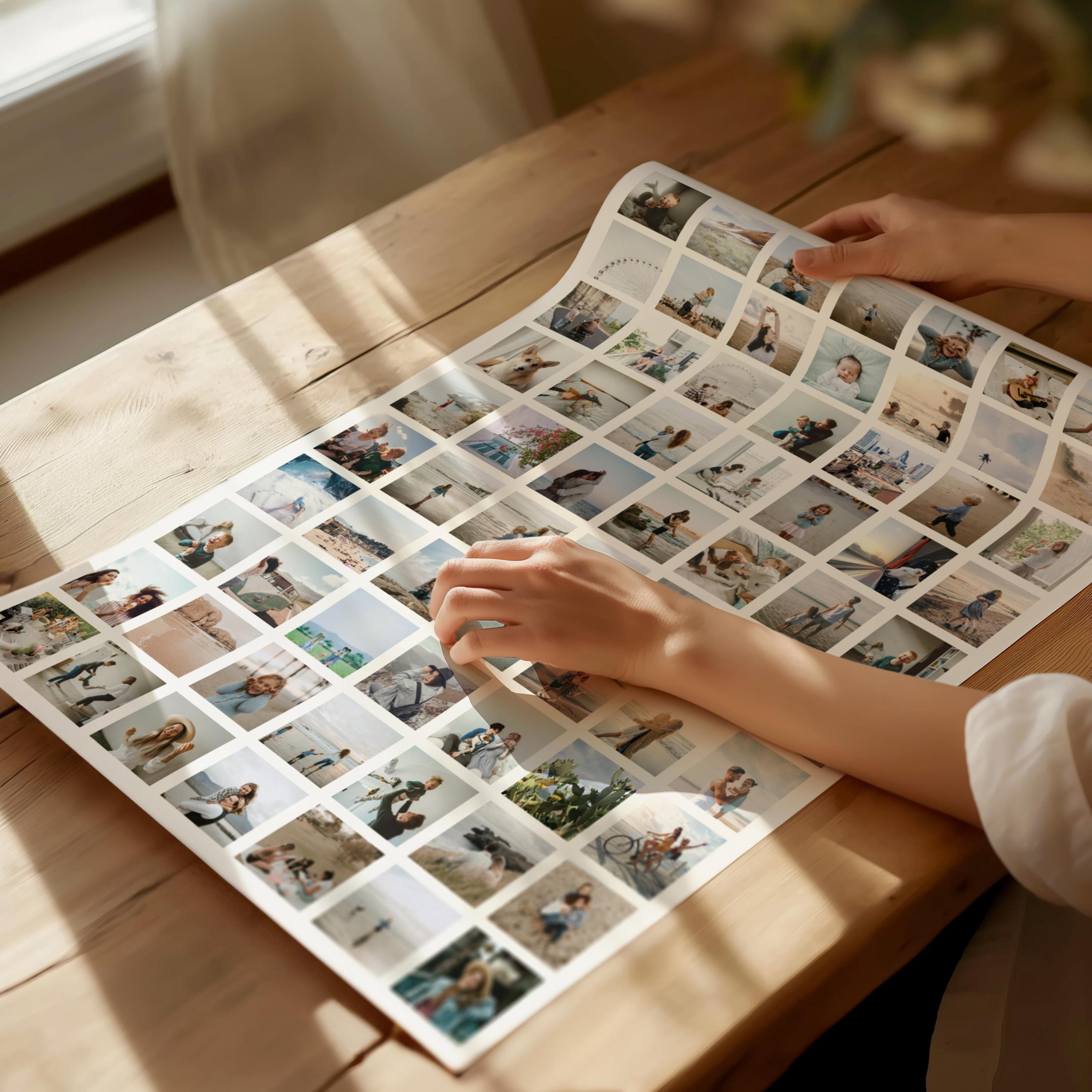 70 Photos - Personalized Photo Collage Print - Multiple Pictures Frame ...
