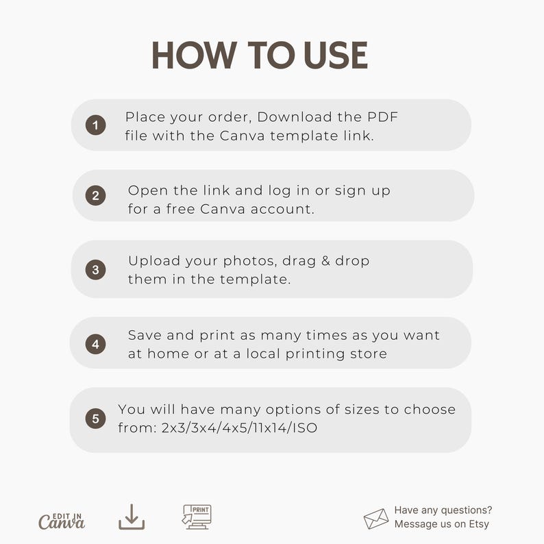 12 Photos - DIY Canva Collage Template Photo Frame - Personalized ...