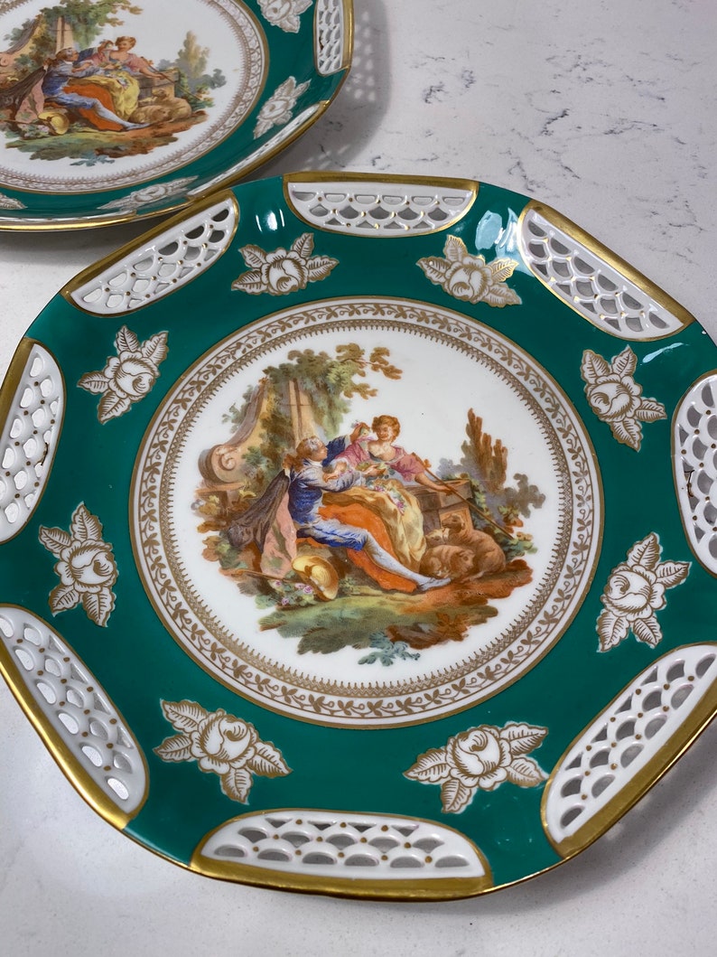 Antique Bavaria Plates Set of 2 - Etsy