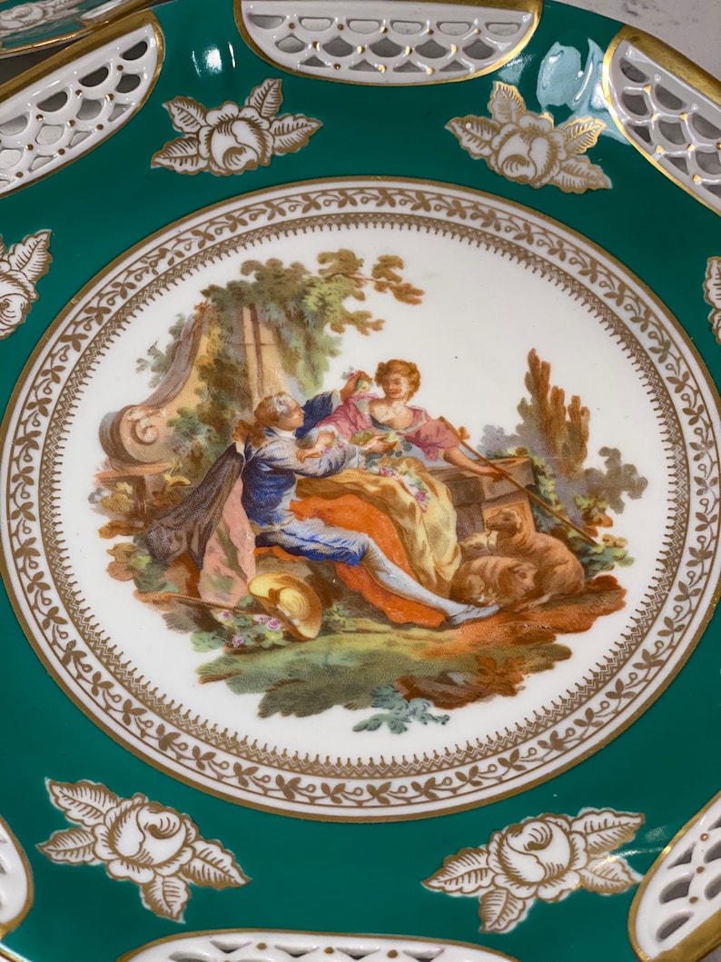 Antique Bavaria Plates Set of 2 - Etsy