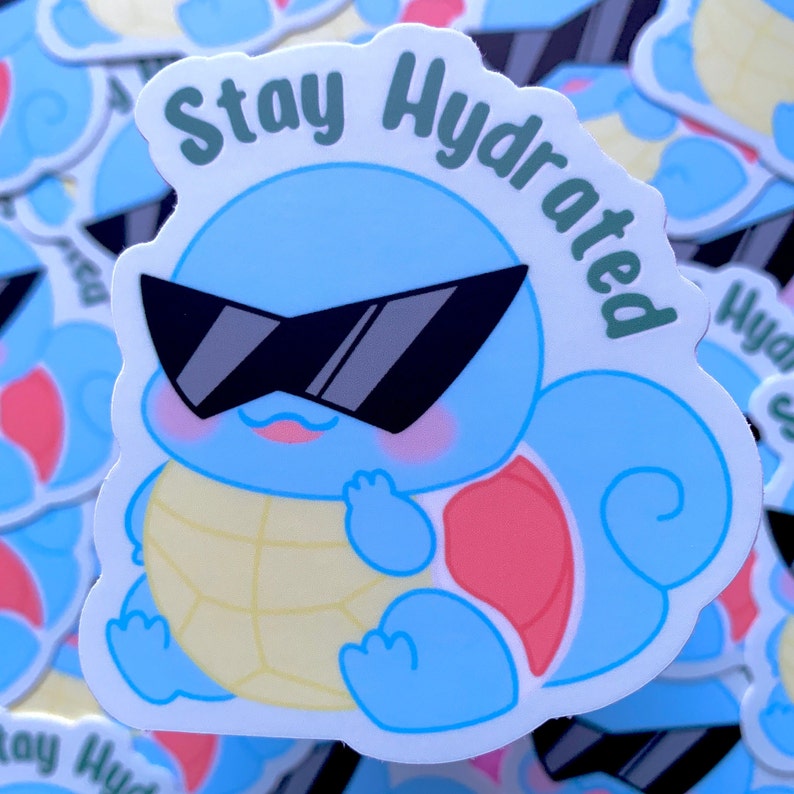 Cute Kawaii Pokemon Stickers I Psyduck Squirtle Ditto Eevee - Etsy