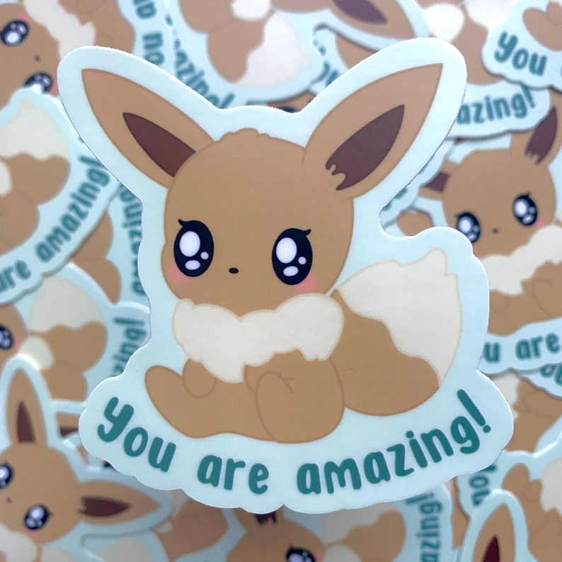 Cute Kawaii Pokemon Stickers I Psyduck Squirtle Ditto Eevee - Etsy